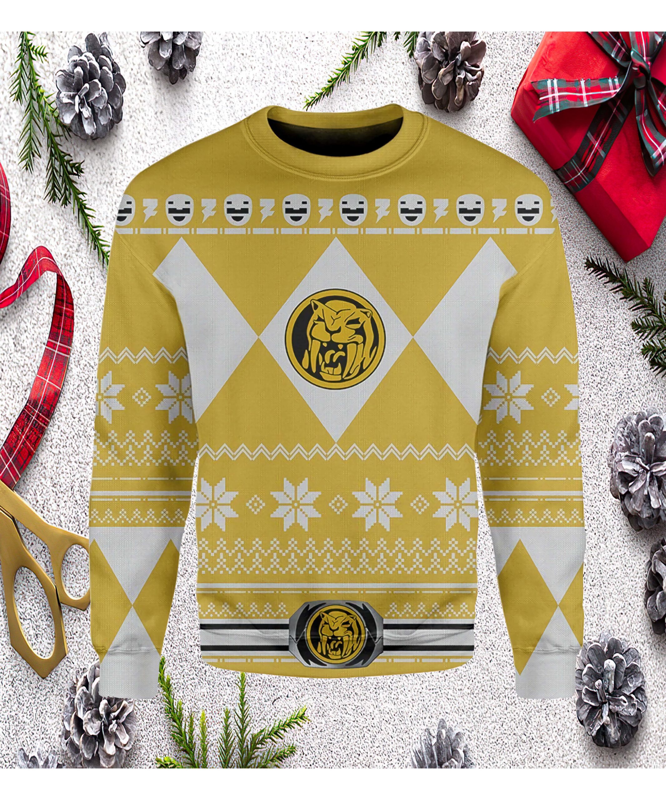Mighty Morphin Power Rangers Christmas Sweater - Nouvette