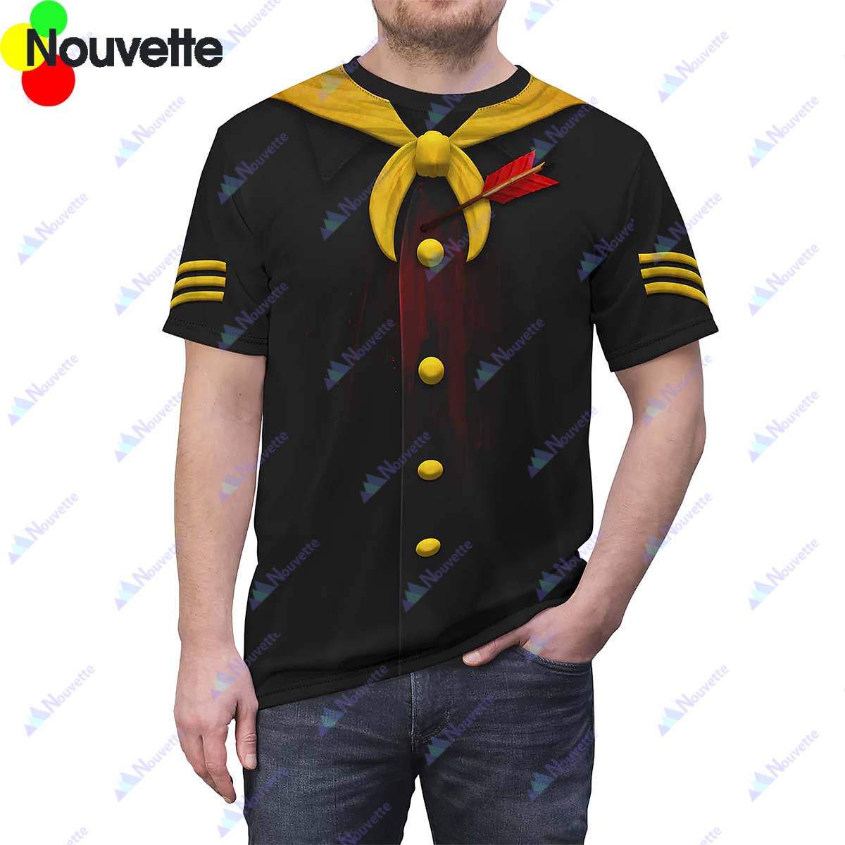 Cadaver Dans Neckerchief Scarf Haunted Mansion Costume Shirt - Nouvette