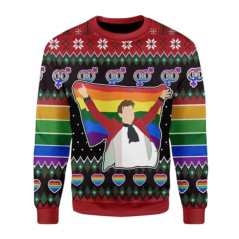 A Man Proud About Lgbt Christmas Sweater - Nouvette