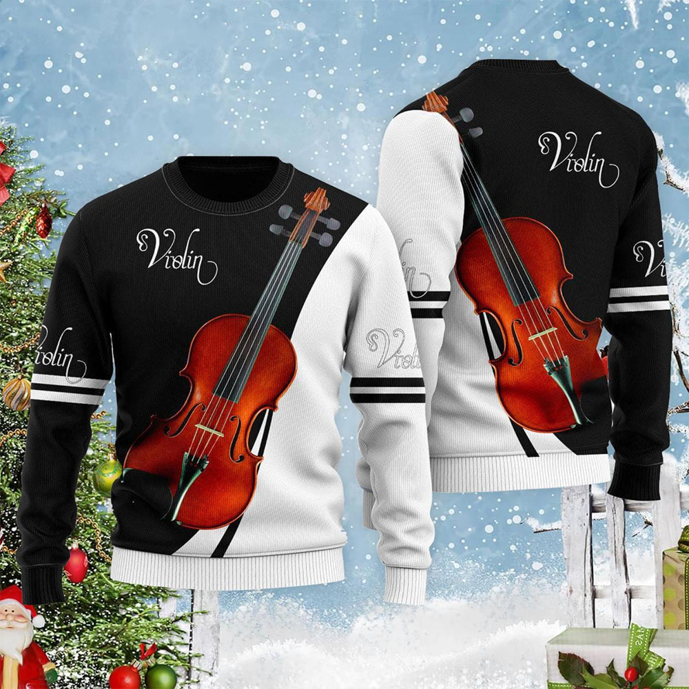Violin Music Christmas Sweater - Nouvette