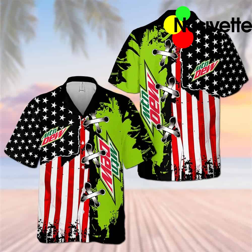 Mountain Dew Flag Hawaiian Shirt - Nouvette