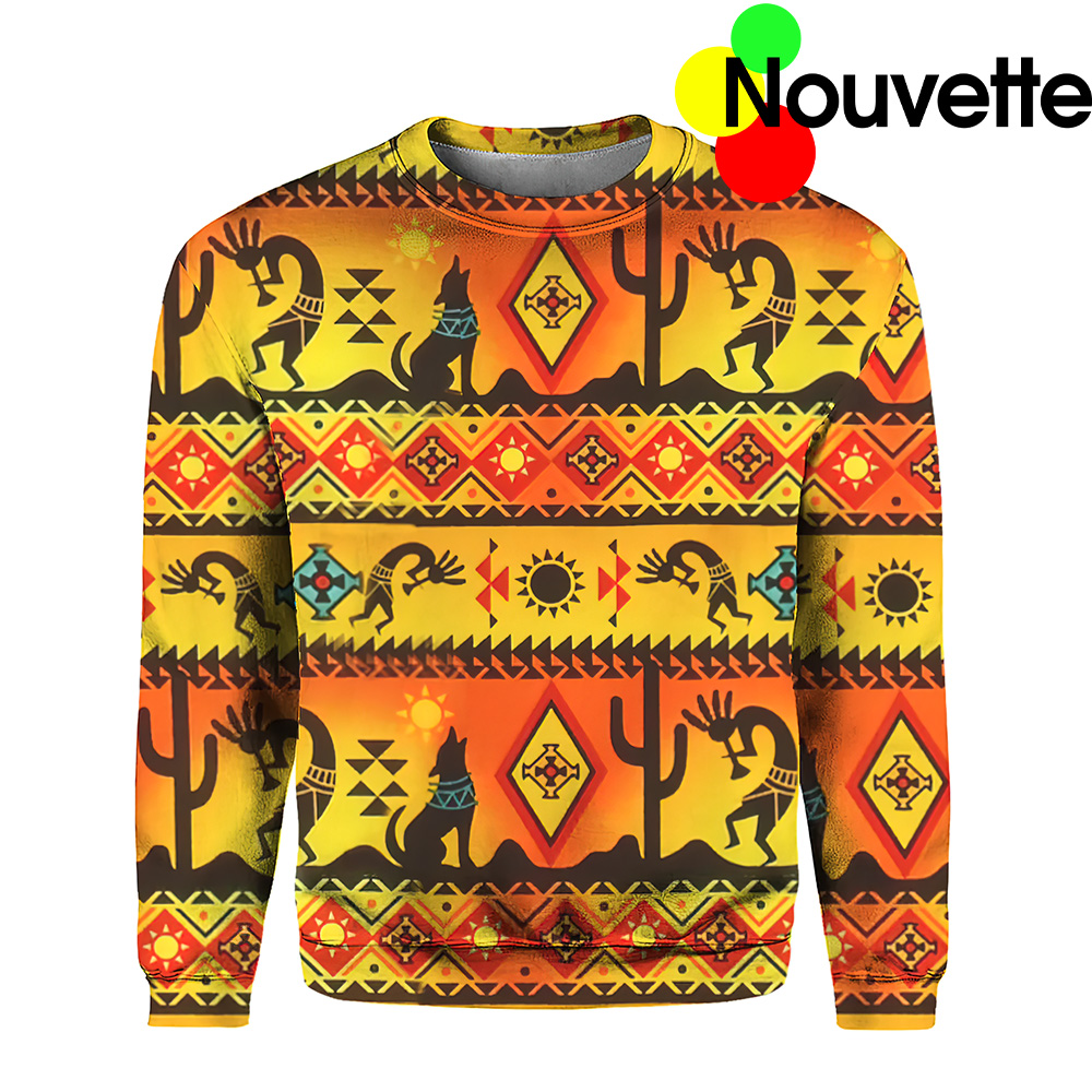 Kokopelli Myth Native Ugly Christmas Sweater - Nouvette