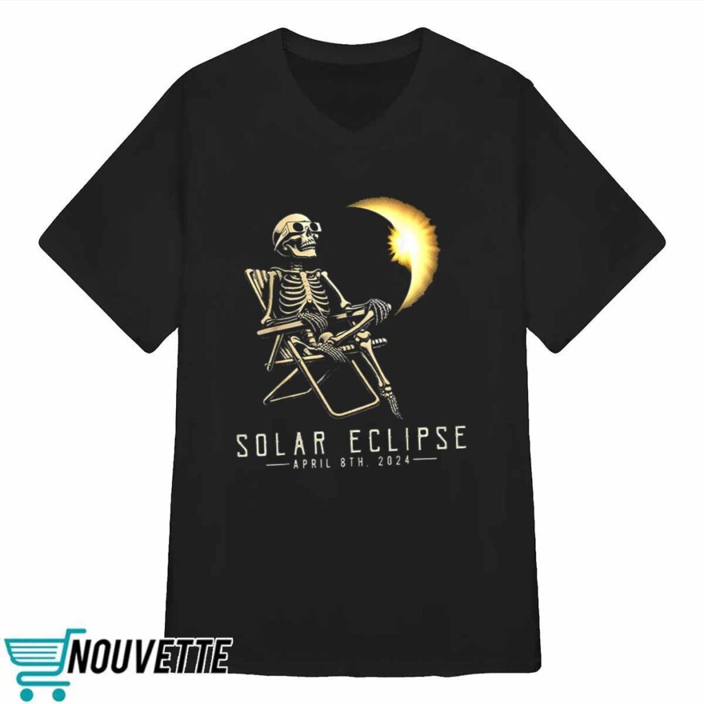 Solar Eclipse Skeleton April 8th 2024 Shirt - Nouvette