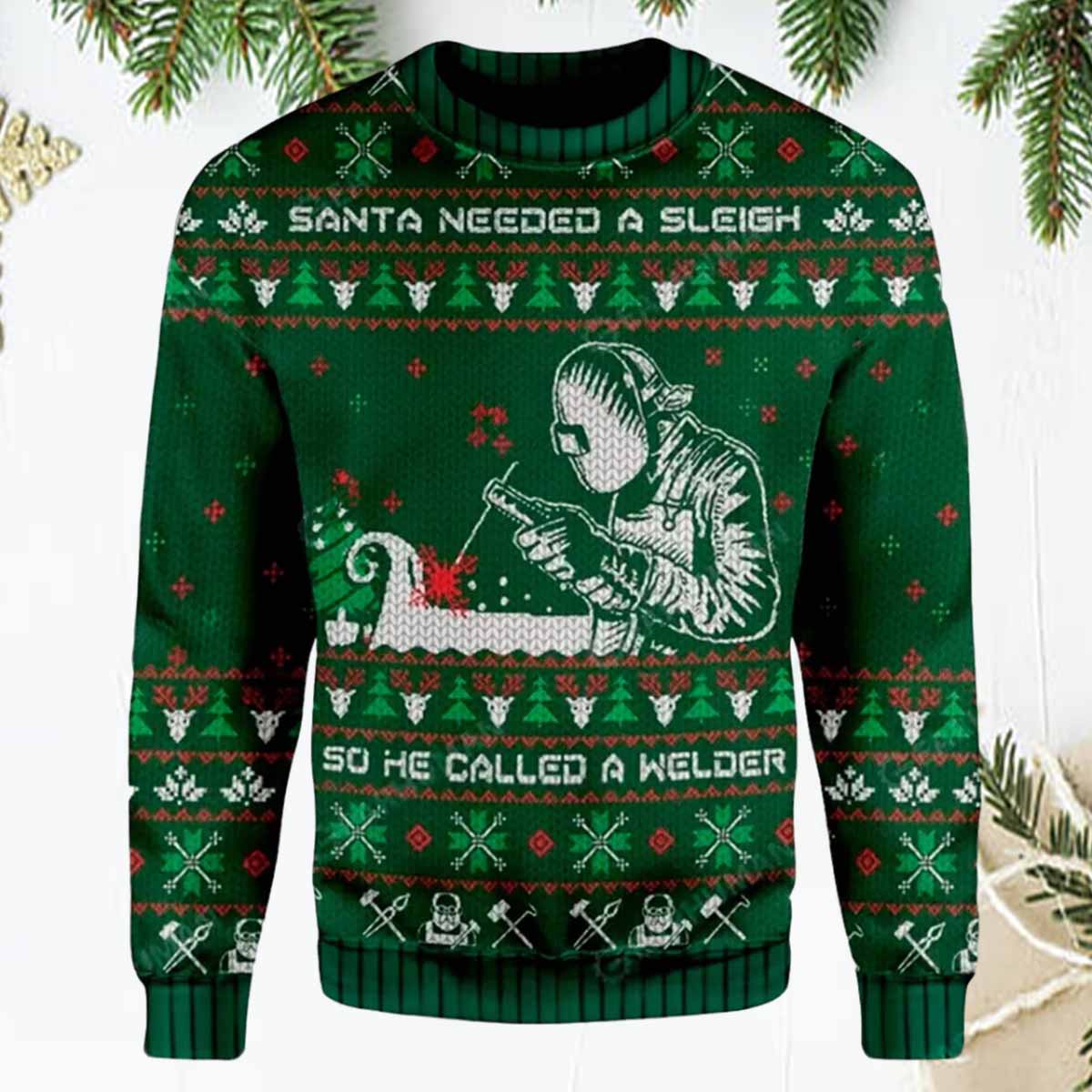 Welder Ugly Christmas Sweater - Nouvette