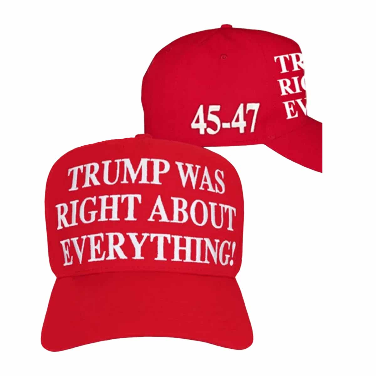 Trump Was Right About Everything 45 47 Hat - Nouvette