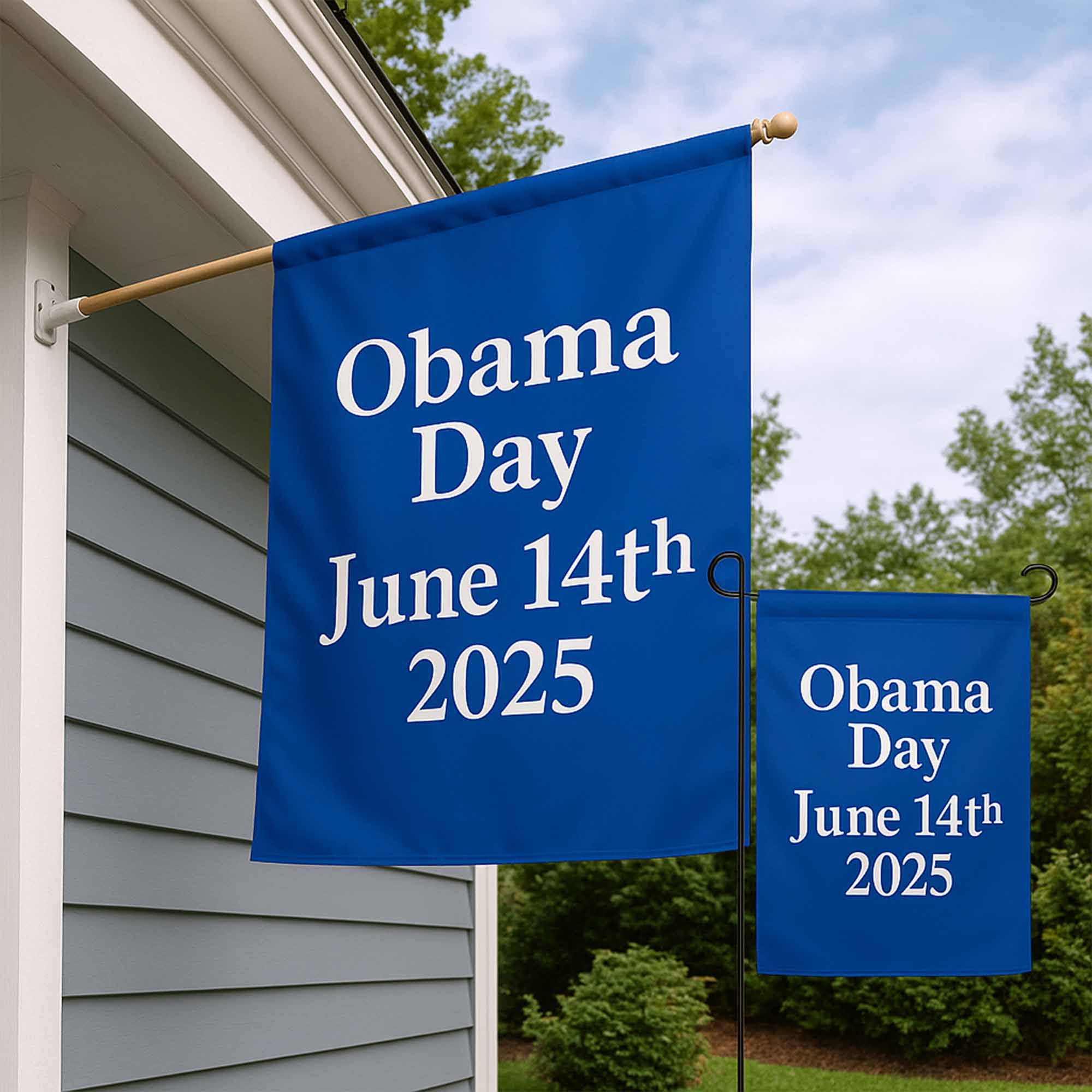 Obama Day June 14th 2025 Flag - Nouvette