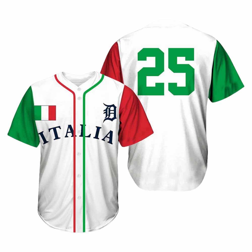Tigers Italian Heritage Baseball Jersey Giveaway 2025 - Nouvette