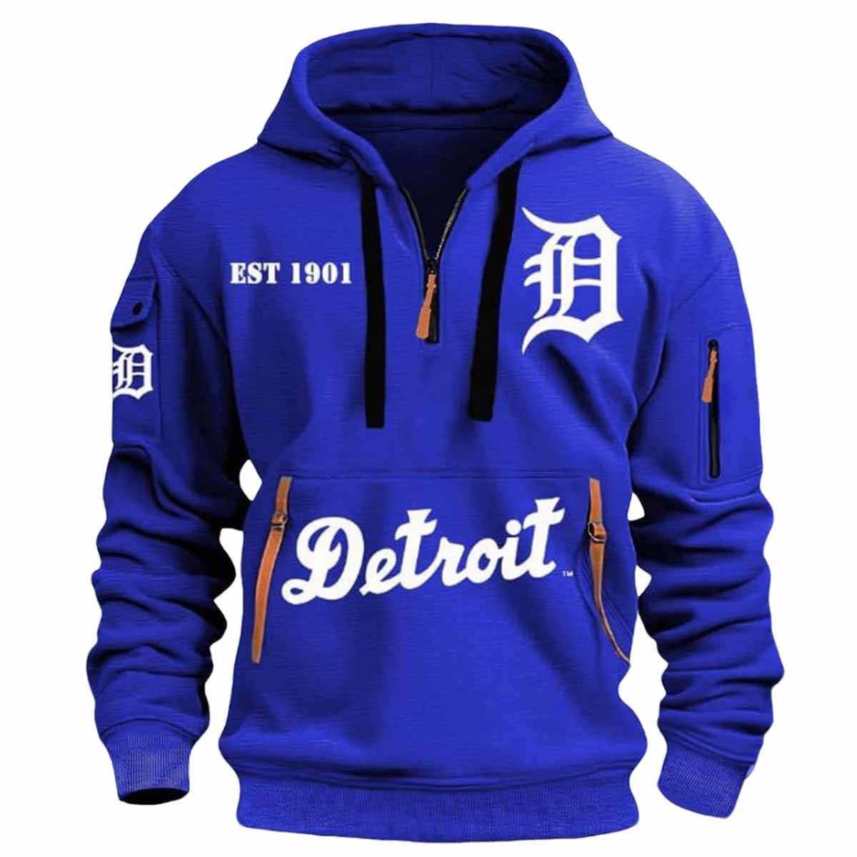 2025 Tigers Est 1901 Quarter Zip Hoodie - Nouvette
