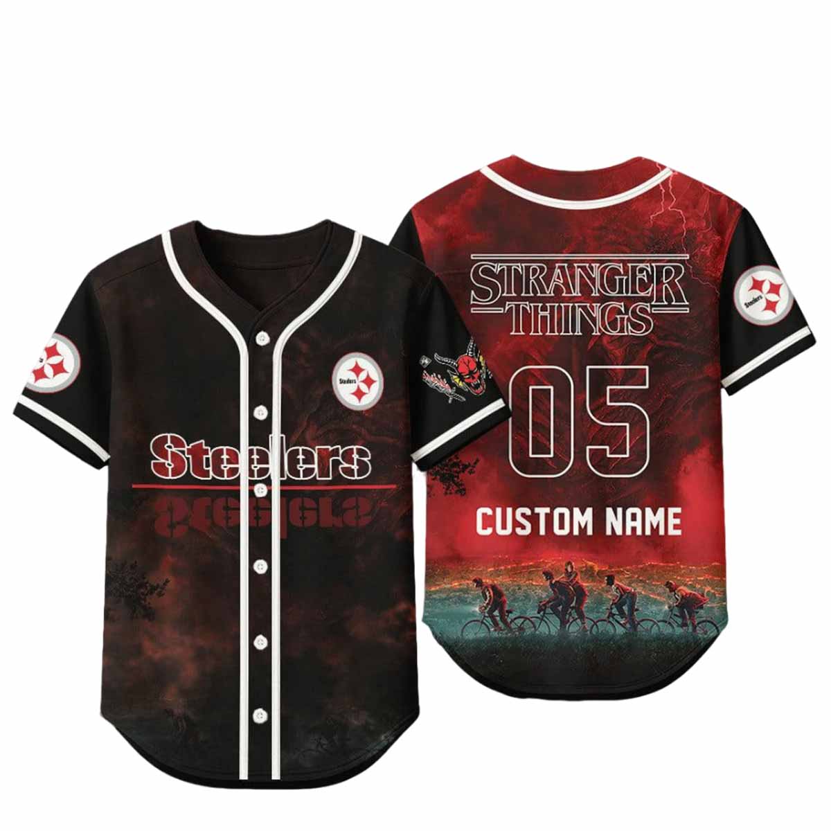 Steelers Stranger Things Jersey 2025 - Nouvette