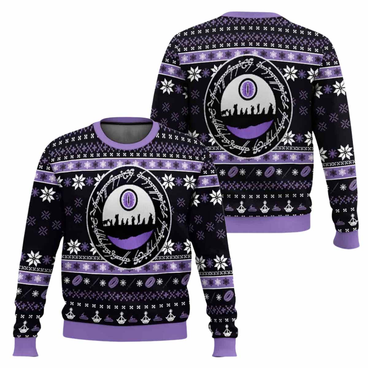 One Ring Sauron The Lord Of The Rings Ugly Christmas Sweater - Nouvette