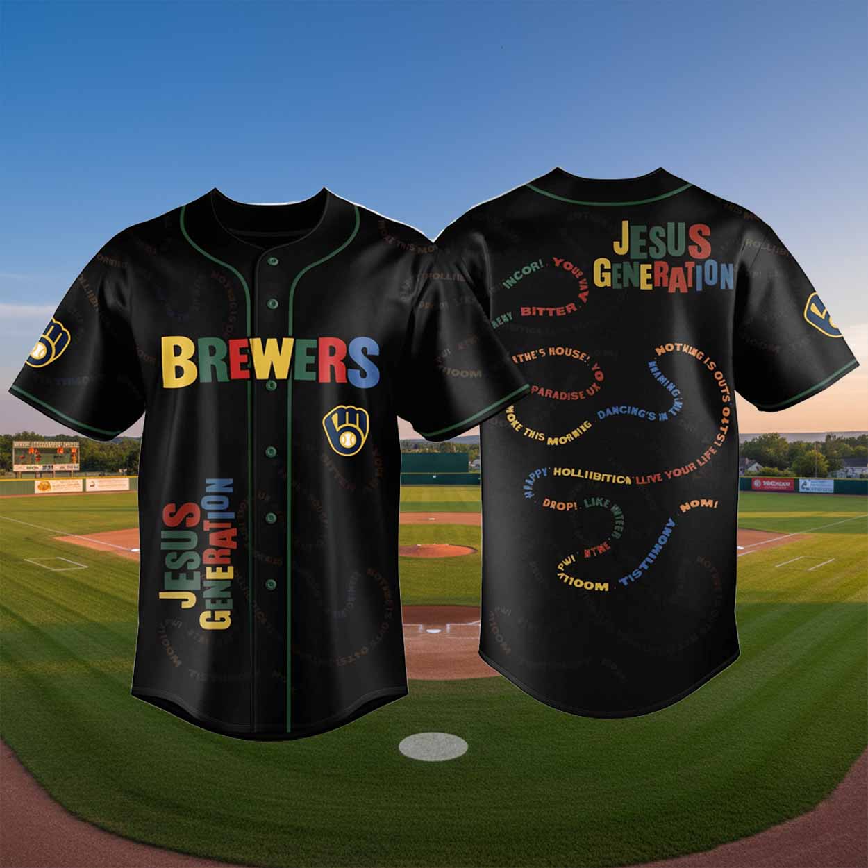 Brewers x Forrest Frank Jesus Jersey - Nouvette